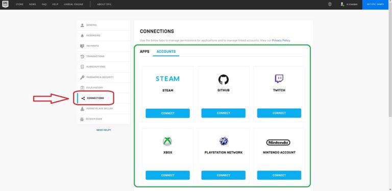 نحوه لینک کردن اکانت اپیک گیمز به پلی استیشن و ایکس باکس | cdkeyshare.ir