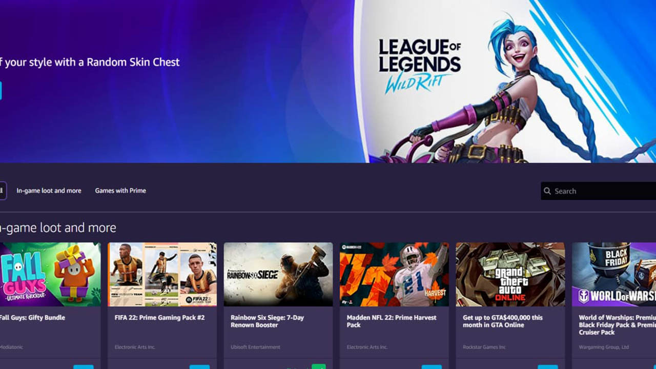 خرید لوت Prime Gaming | خرید لوت توییچ پرایم twitch prime