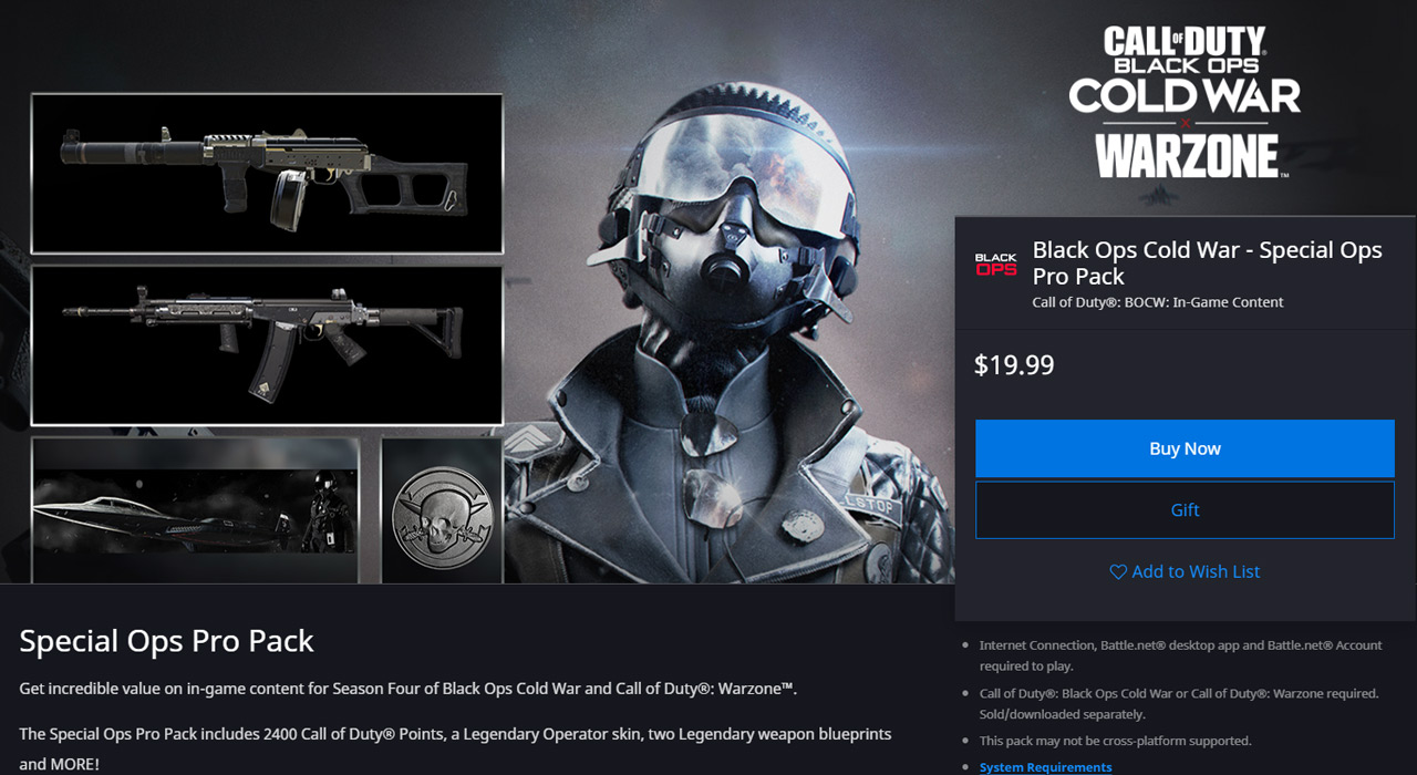 خرید Black Ops Cold War Special Ops Pro Pack برای Xbox | خرید Black Ops ...