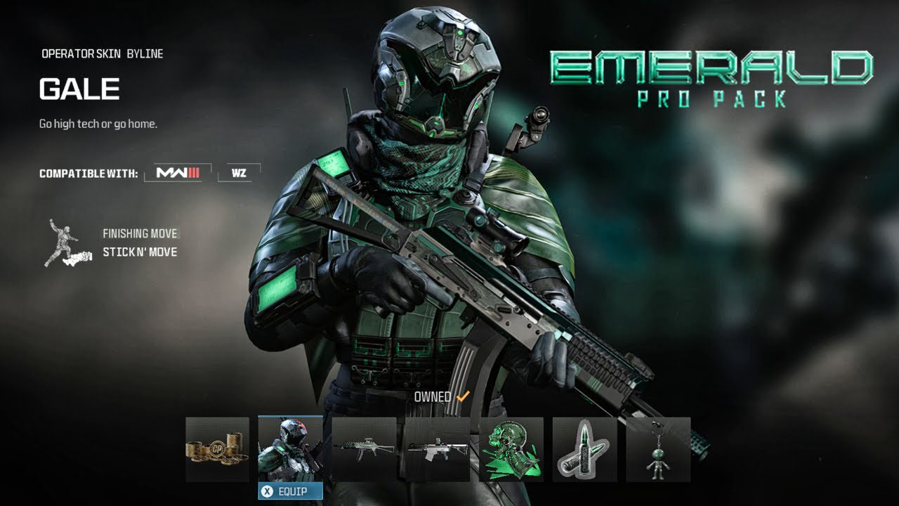 خرید پک Modern Warfare III Emerald Pro Pack برای pc