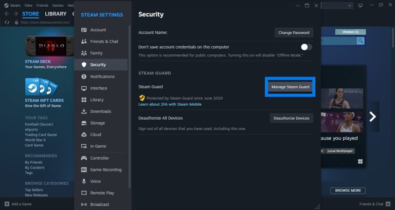 آموزش غیر فعال کردن گارد استیم و فعال کردن گارد استیم | cdkeyshare.ir