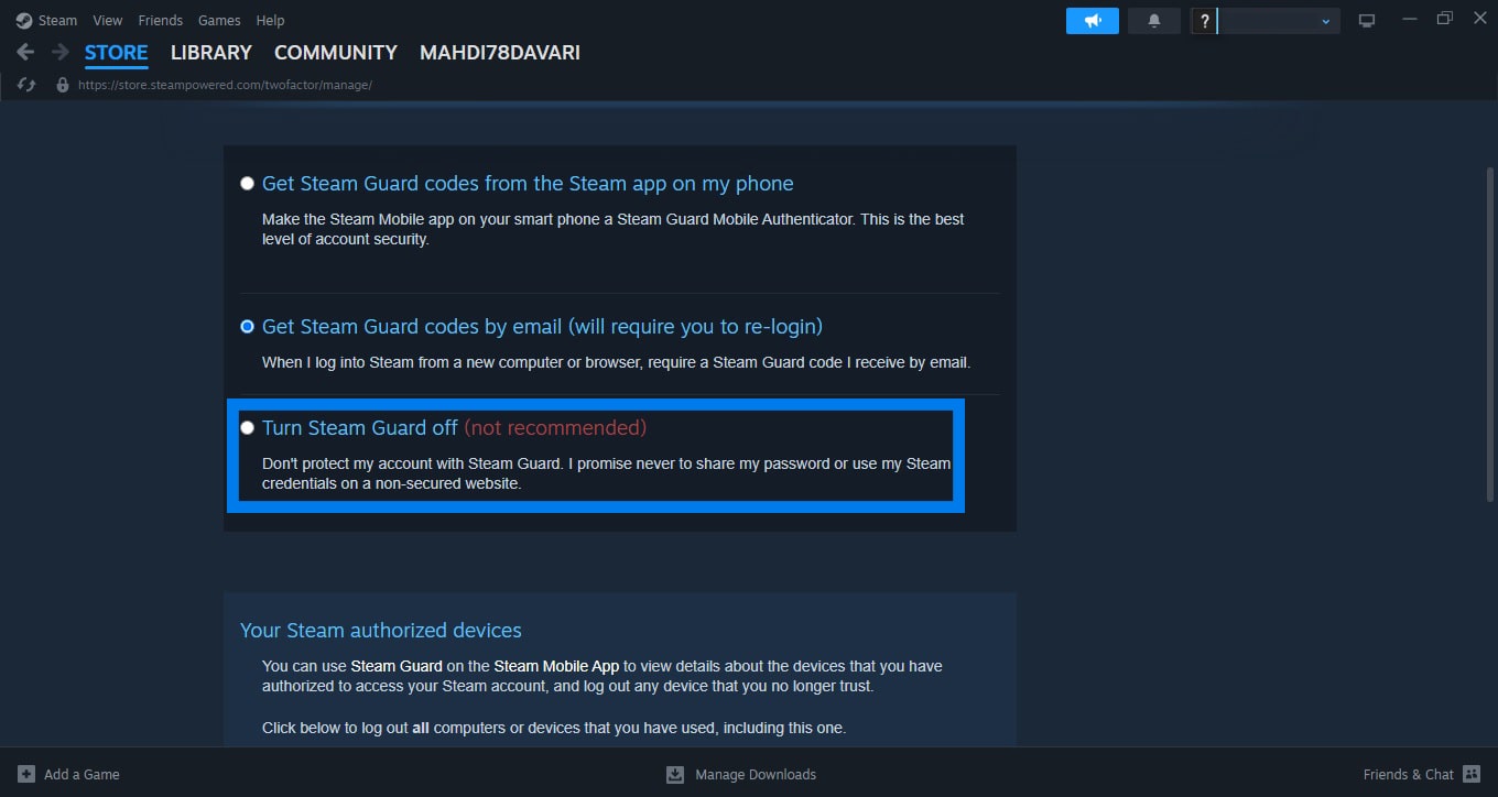 آموزش غیر فعال کردن گارد استیم و فعال کردن گارد استیم | cdkeyshare.ir